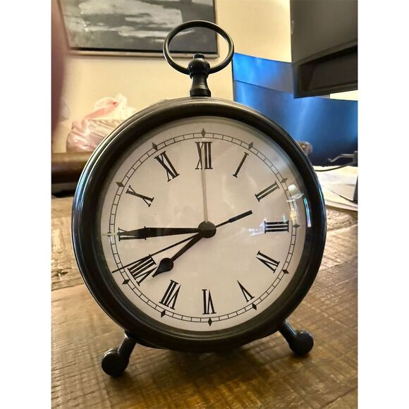 Pottery Barn | Accents | Pottery Barn Vintage Bronze Pocket Watch Style ...